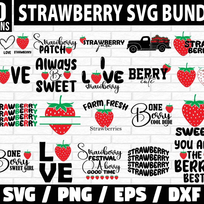 Strawberry Shortcake Svg - Etsy