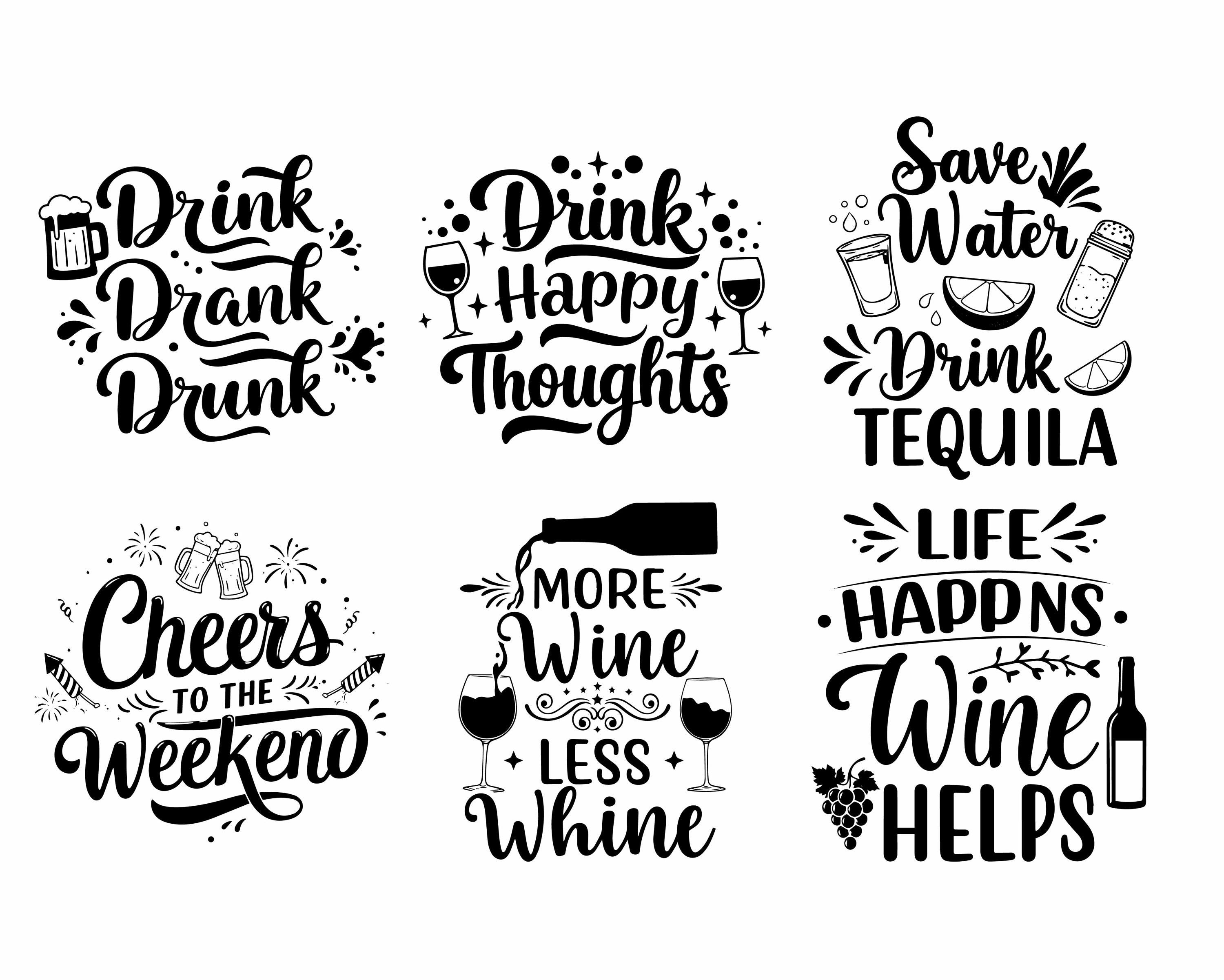 Shot Glass Svg Bundle, Funny Drunk Svg, Cricut, Shot Glass Quotes, Shot ...
