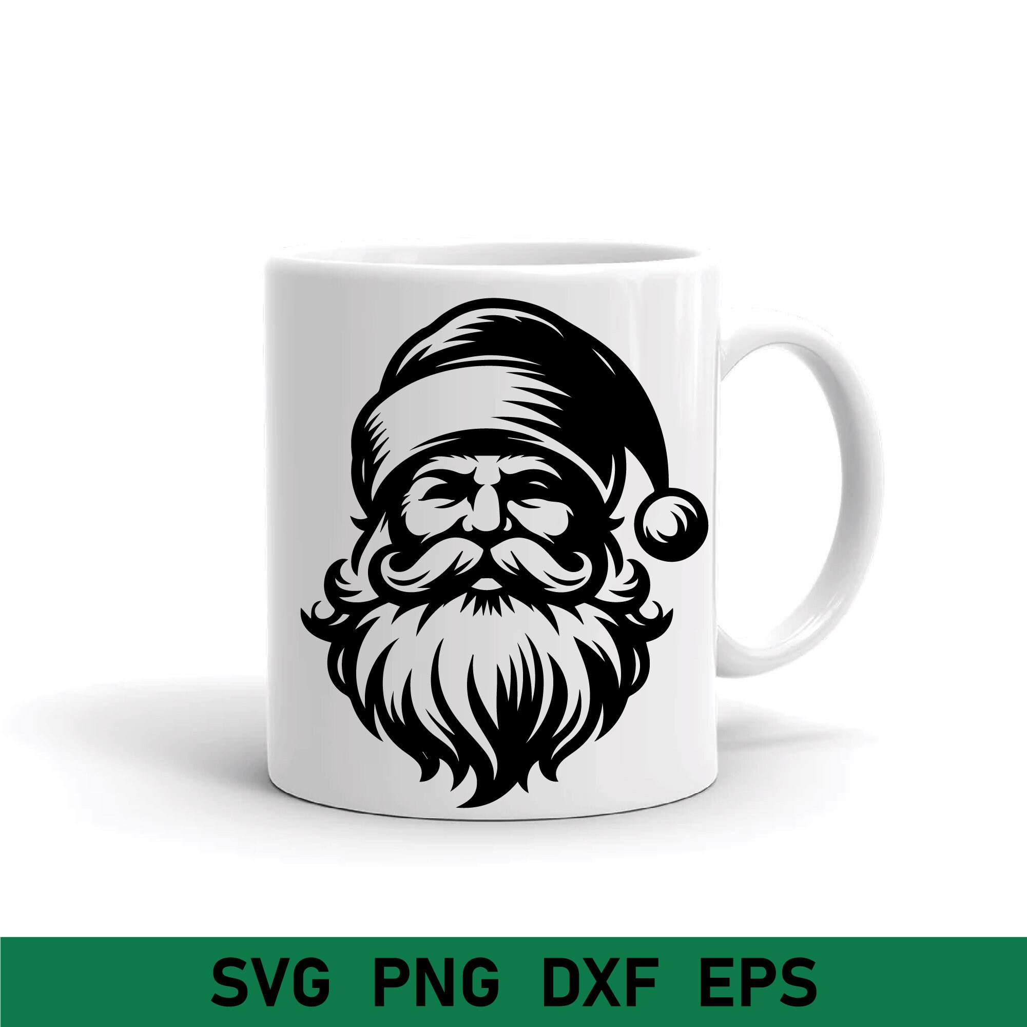 Vintage Santa SVG Bundle, Old School Father Christmas Clipart, Retro ...