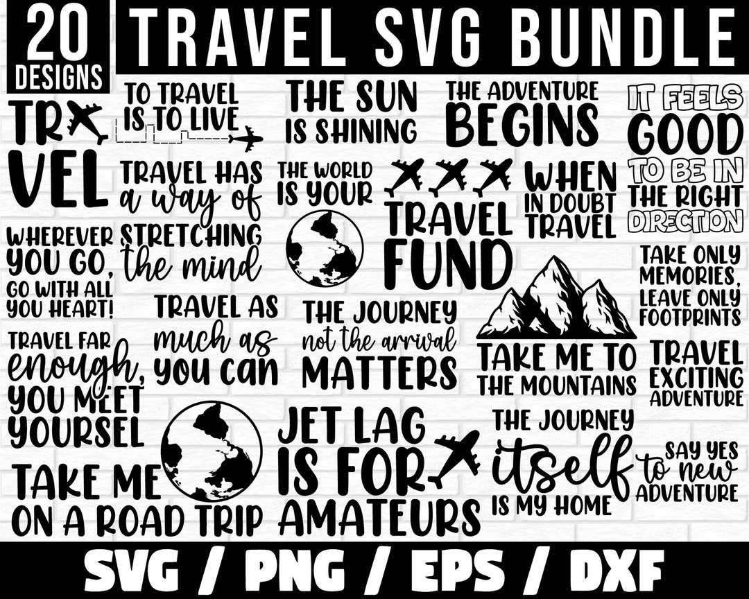 Travel Svg Bundle, Adventure Svg, Travel Svg, Family Trip Vacation SVG ...