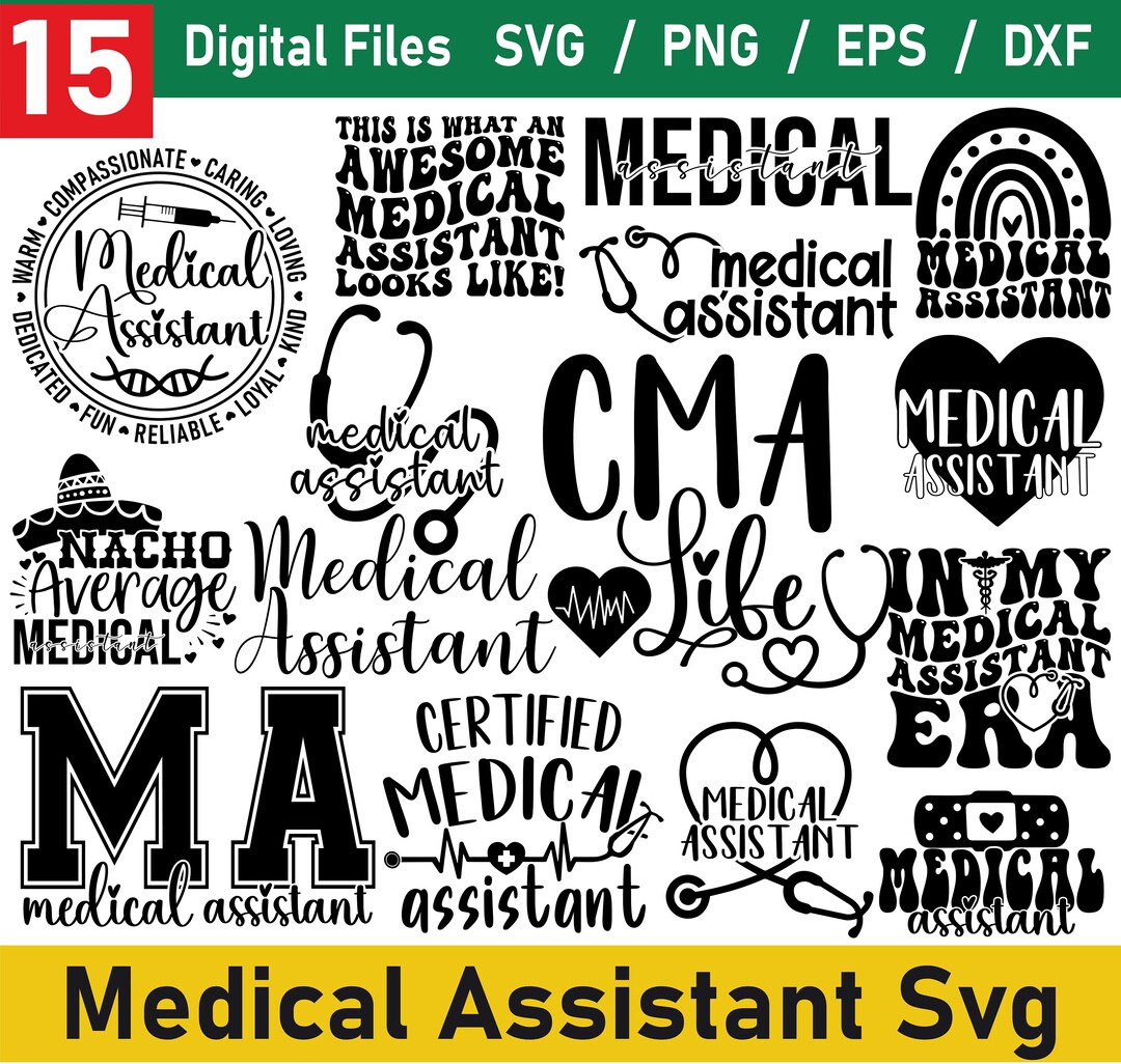 Medical Assistant SVG Bundle, Medical Assistant Life, Healthcare Svg ...