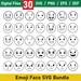 Emoji Svg Bundle, Emoji PNG Bundle, Emoji Face Pack, Emoji Bundle Svg ...