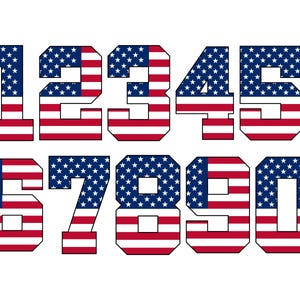 USA Flag Letters and Numbers Svg, American Flag Font Svg, Flag Alphabet ...