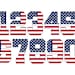 USA Flag Letters and Numbers Svg, American Flag Font Svg, Flag Alphabet ...