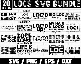 Locs Svg Bundle, Locs Svg, Locd Svg, Loc Queen Svg, Woman With Locs Svg ...