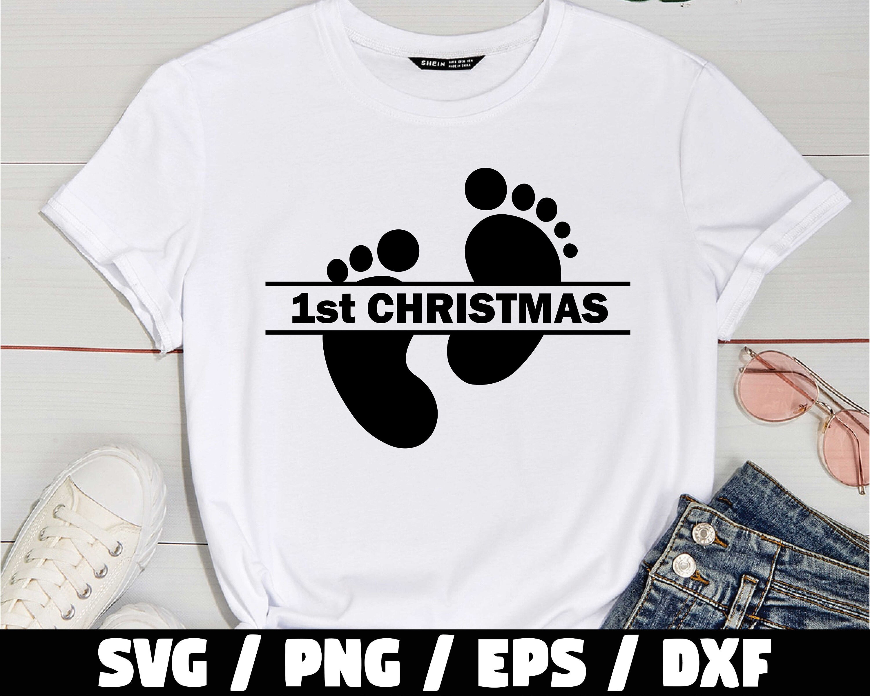 Baby's First Christmas Svg Bundle, Baby 1st Christmas Ornament Svg, My ...