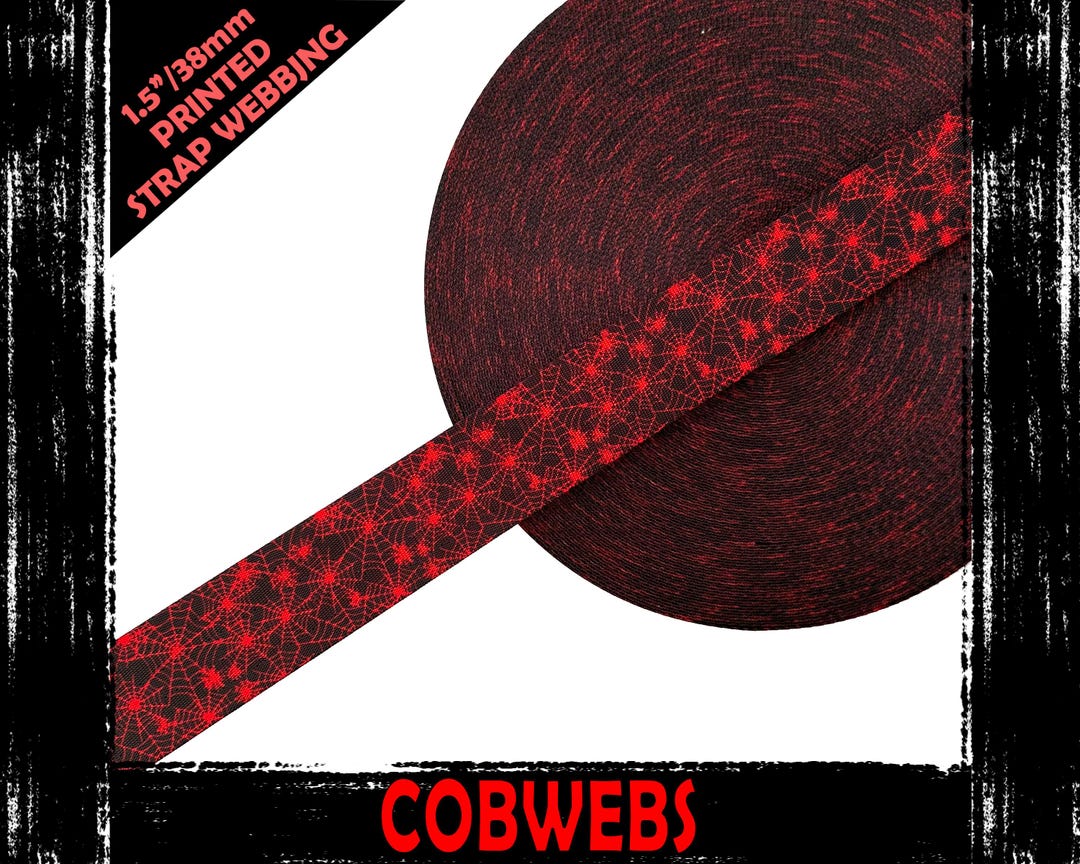 38mm Red Cobweb Nylon Strap Webbing - Etsy
