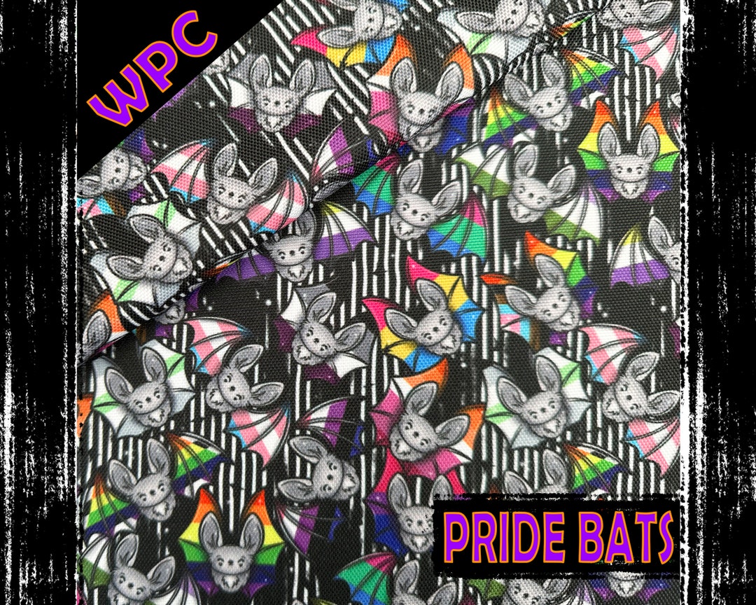 Pride Bats Waterproof Canvas Fabric, Polyester Printed, Bag Making ...