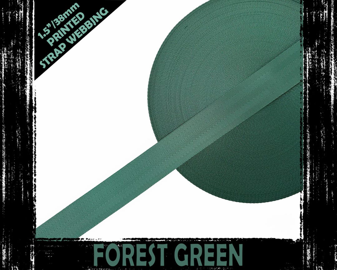 38mm Dark Green Nylon Webbing Strap - Etsy