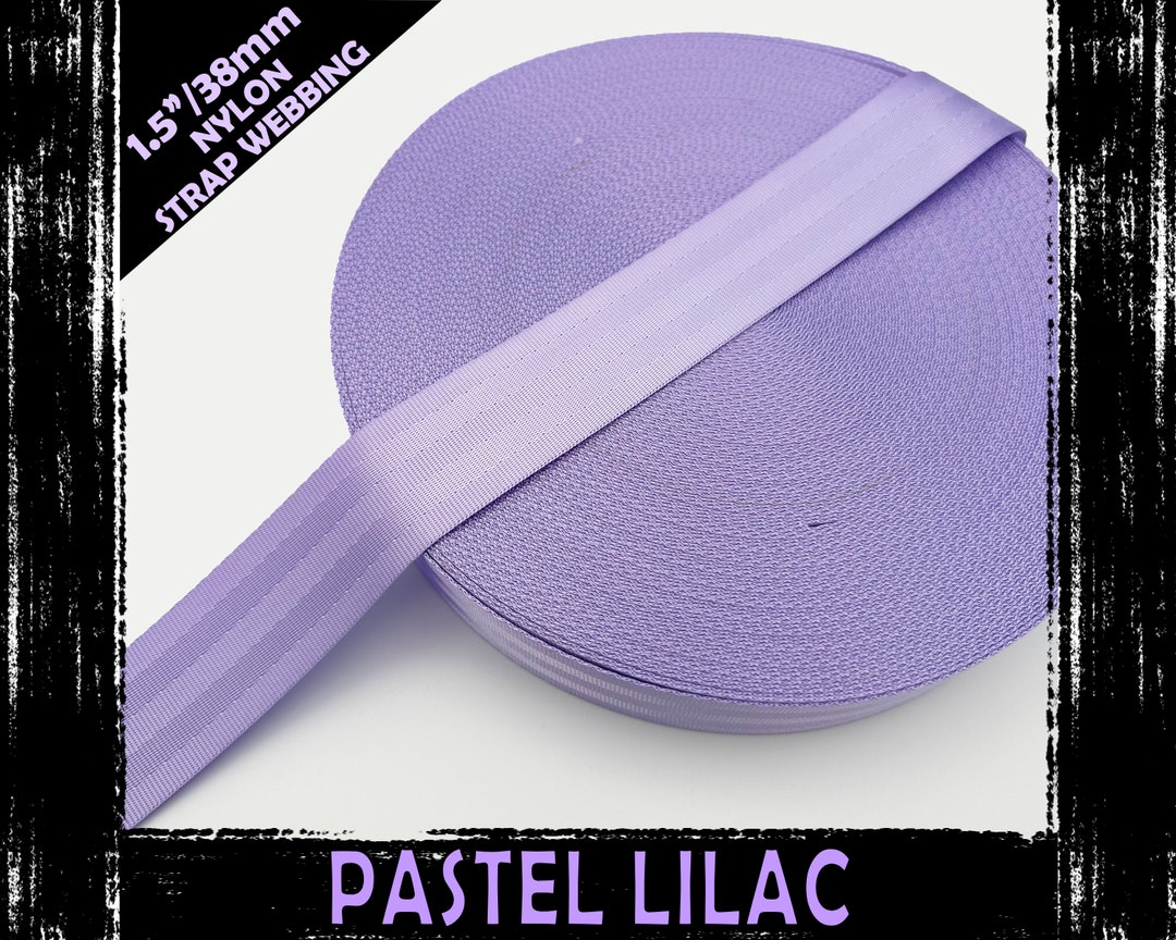 38mm Pastel Lilac Purple Nylon Webbing - Etsy