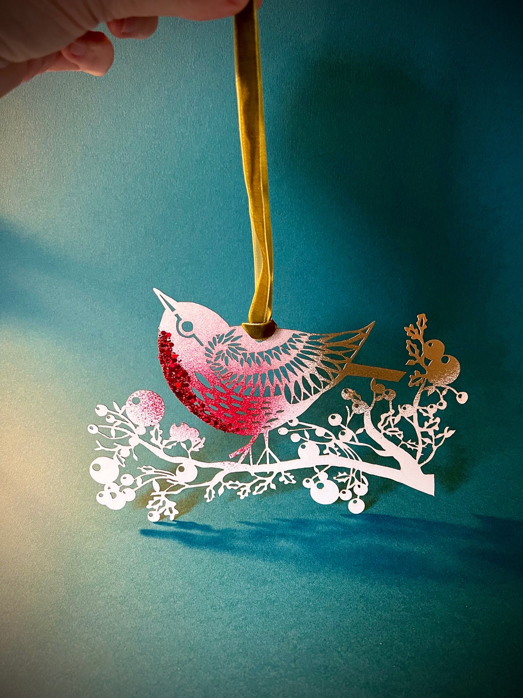 Beautiful Robin Papercut Hanging Decoration - Etsy