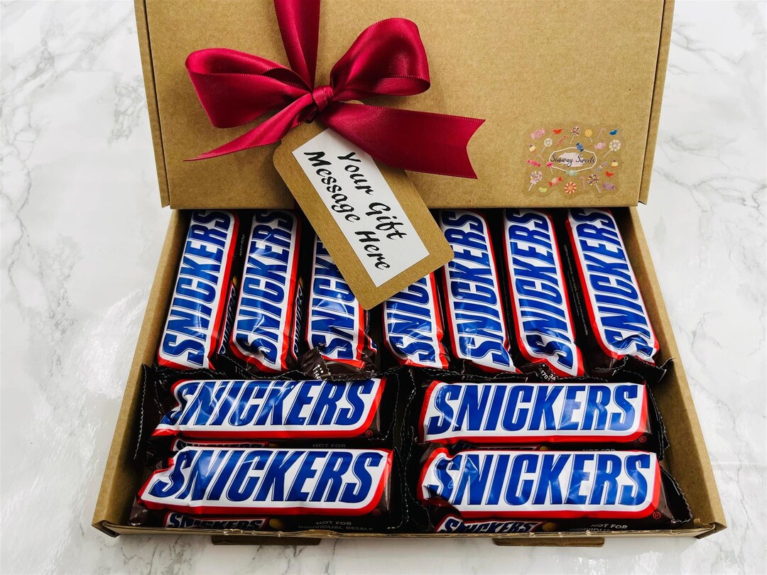 Snickers Nuts Milk Chocolate Gift Box Birthday Hamper - Etsy