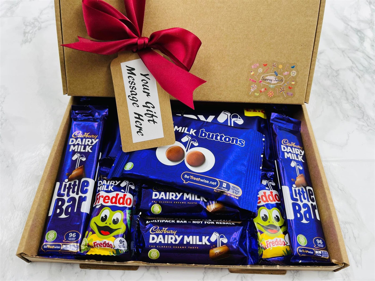 Cadbury Chocolate Dairy Milk Birthday Hamper Original Box Gift Hamper ...