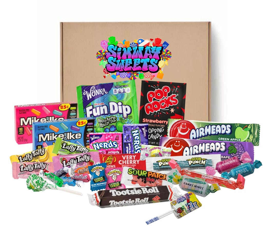 American Sweets Box Candy Gift Hamper Personalised USA Candies - Etsy UK