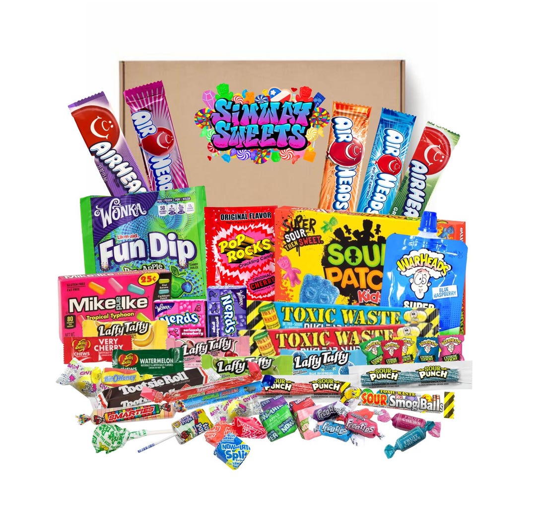 American Sweet Box Large Candy Gift Hamper USA Sour Patch - Etsy