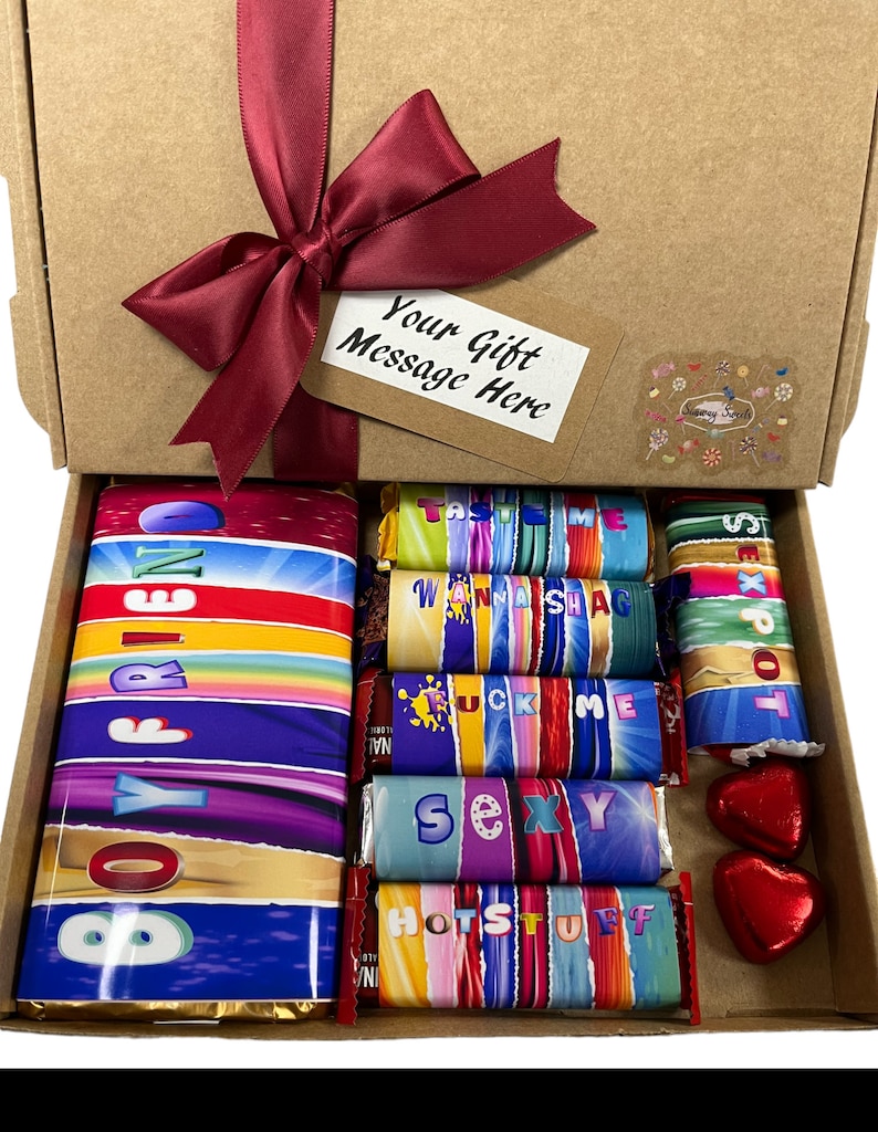 Rude Chocolate Valentine's Gift Box: Novelty Adult Hamper - Etsy UK