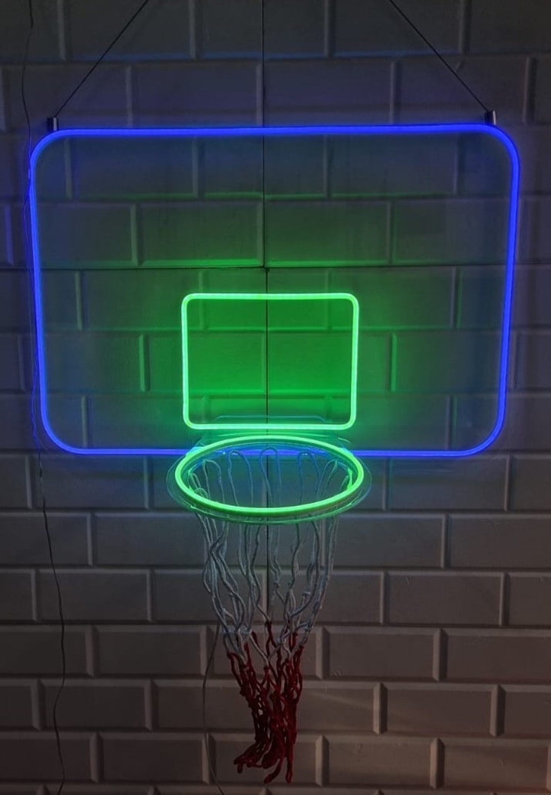 Basketball Hoop Neon Sign, NBA Neon Signs, NBA Playoff, Custom Colours ...