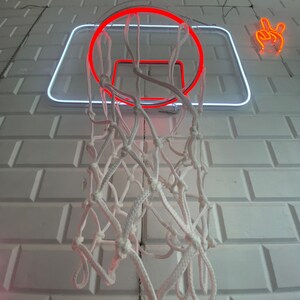 Basketball Hoop Neon Sign, NBA Neon Signs, NBA Playoff, Custom Colours ...