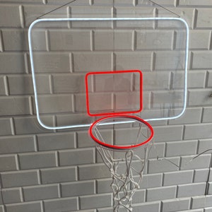 Basketball Hoop Neon Sign, NBA Neon Signs, NBA Playoff, Custom Colours ...
