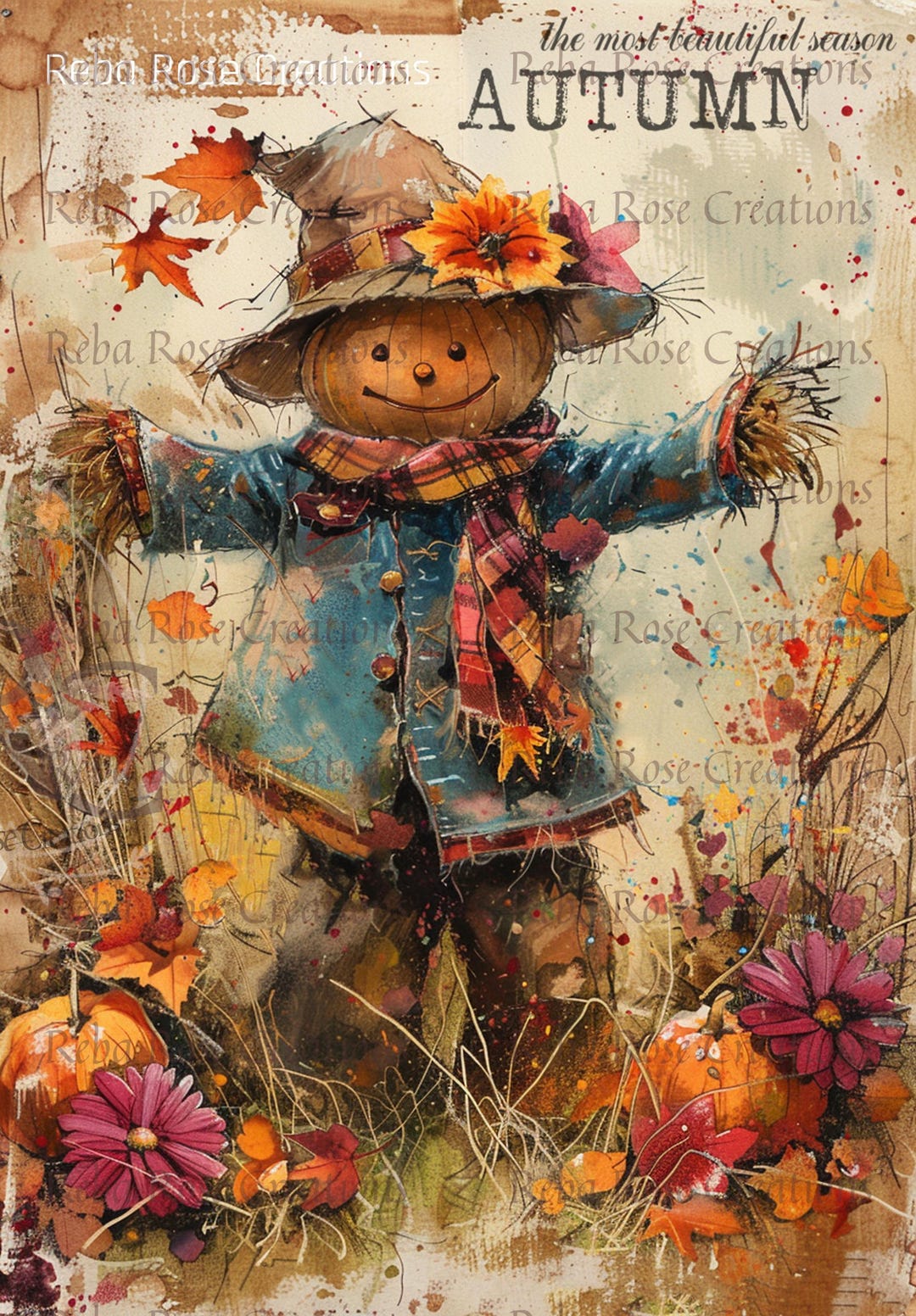 1238 Autumn A4 Rice Paper - Etsy