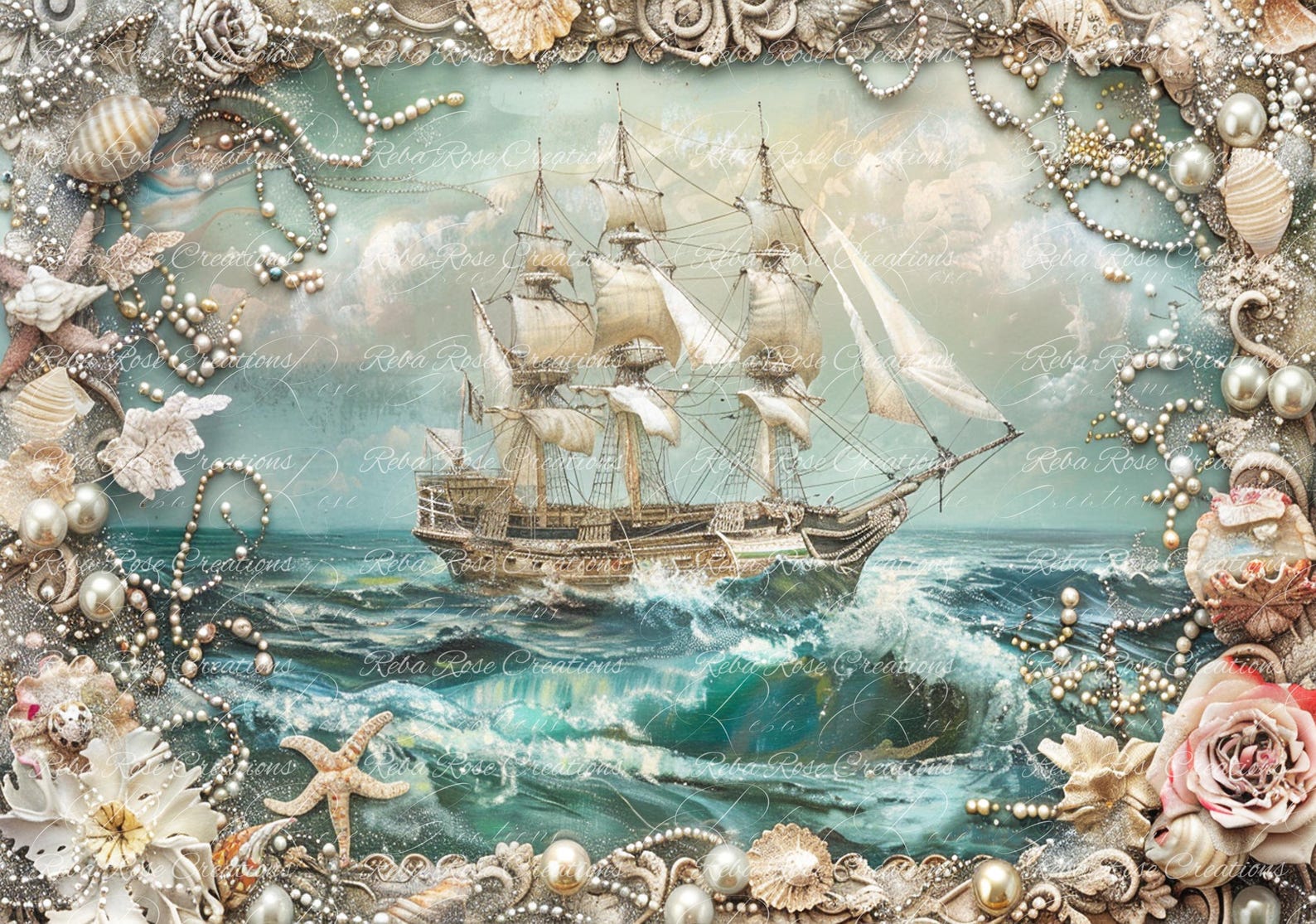 0911 at Sea A4 Rice Paper - Etsy