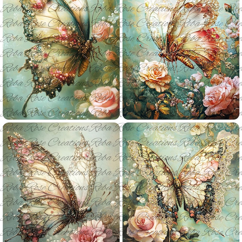 Reba Decoupage Butterfly - Etsy