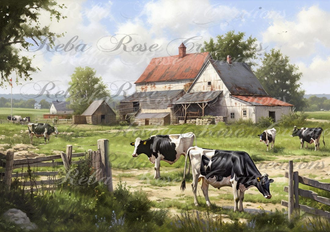 0301 Dairy Farm A4 Rice Paper - Etsy
