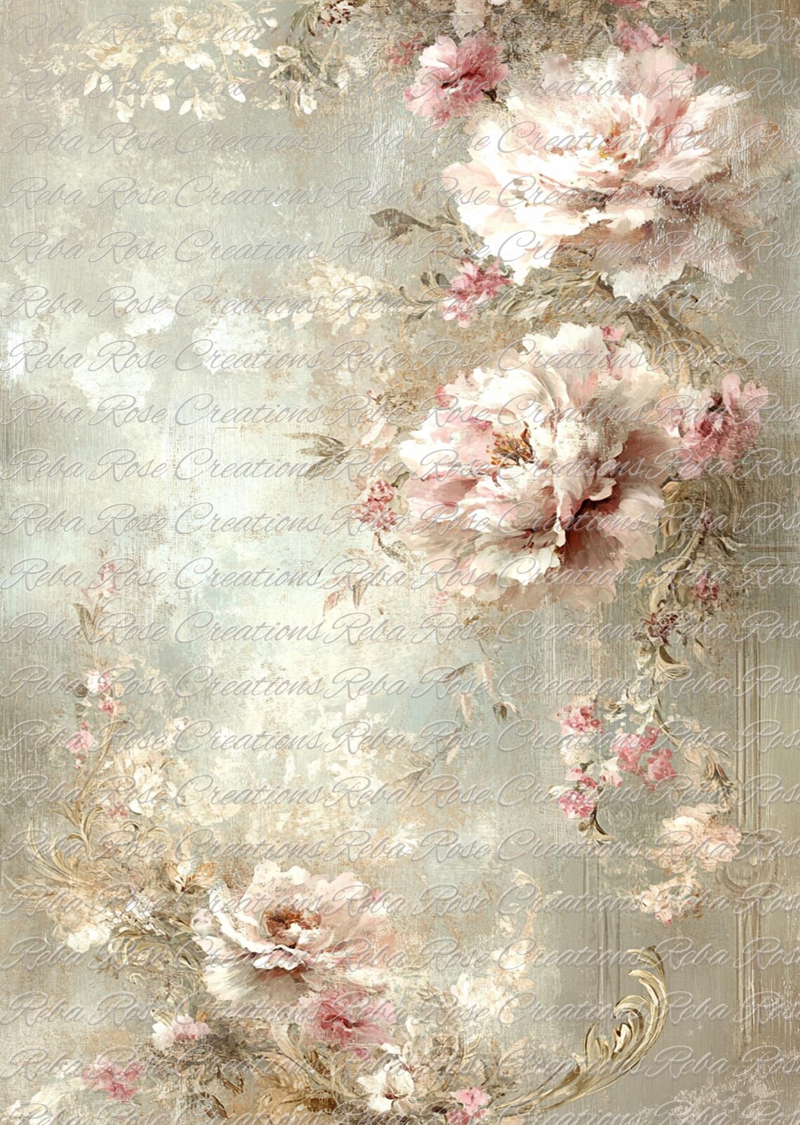 1936-arabian Right Floral - Etsy