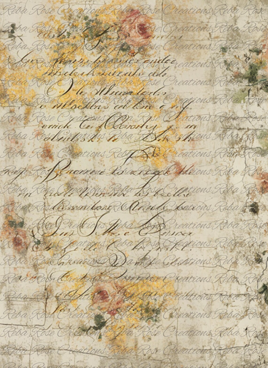 2000 Symphony Script A4 Rice Paper - Etsy
