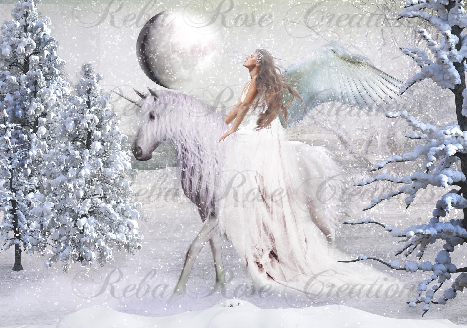0015 Winter Fantasy A4 Rice Paper - Etsy