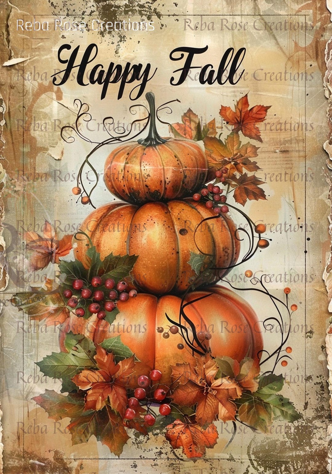 1253 Hello Fall A4 Rice Paper - Etsy