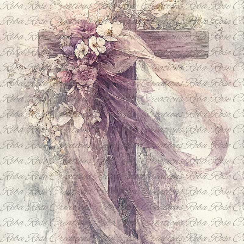 Decoupage Cross - Etsy