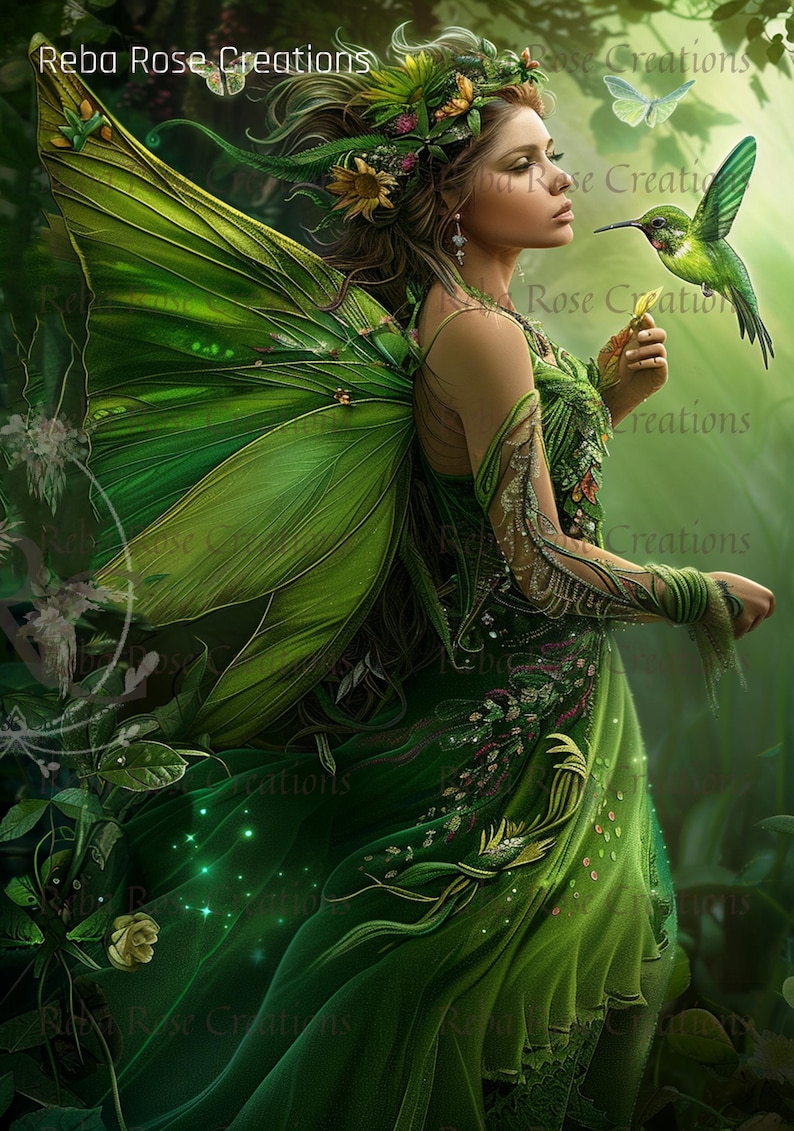 1252 Green Fairy A4 Rice Paper - Etsy