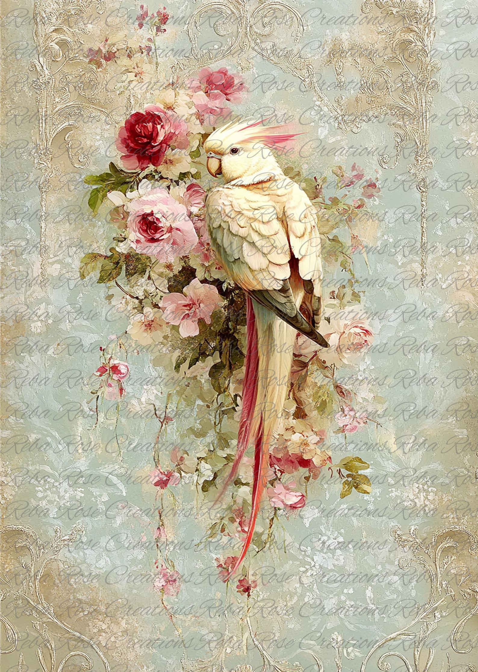 1813 Pretty Parrot A4 Rice Paper - Etsy