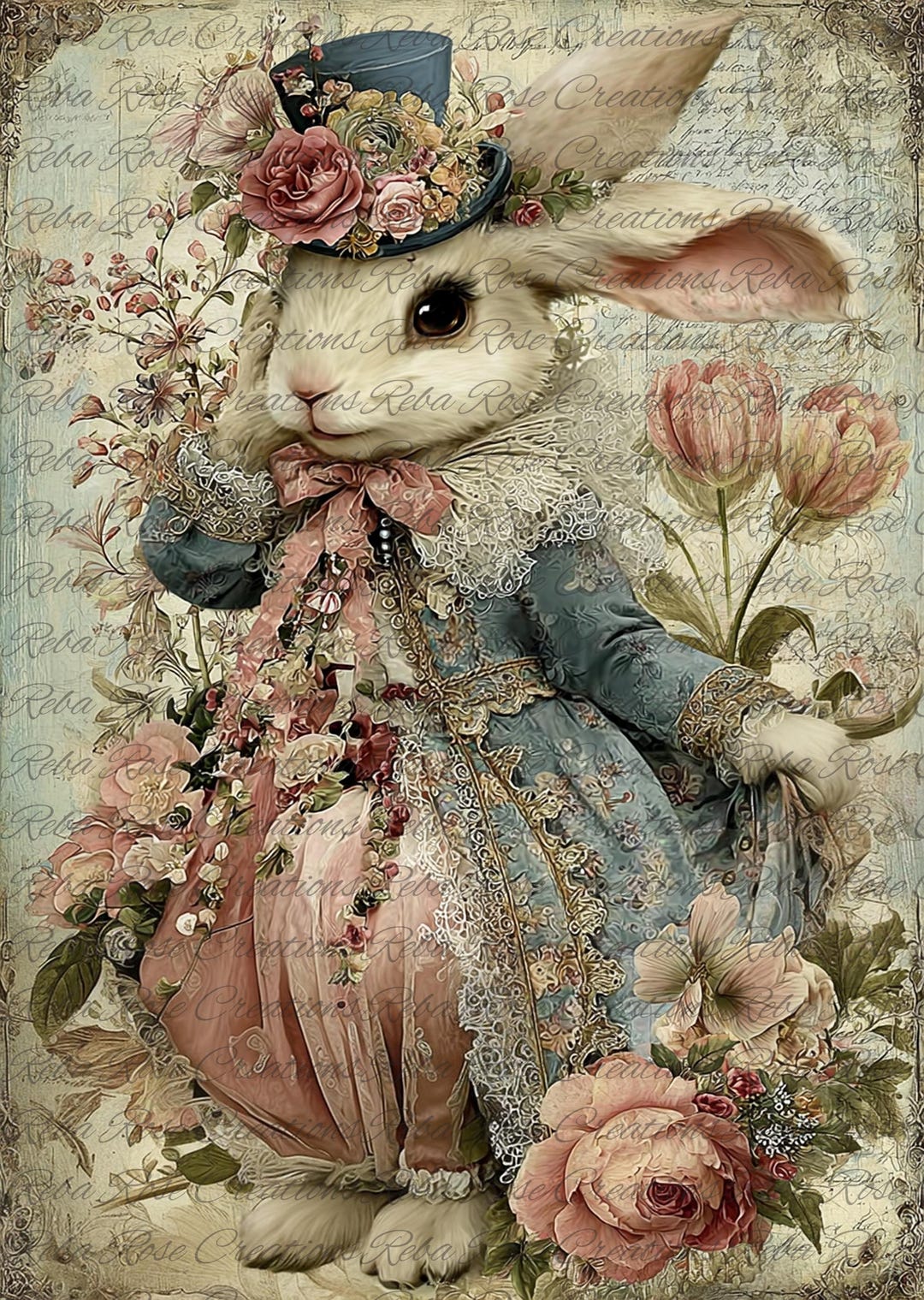 2502 Easter Whimsy Bunny Maiden - Etsy