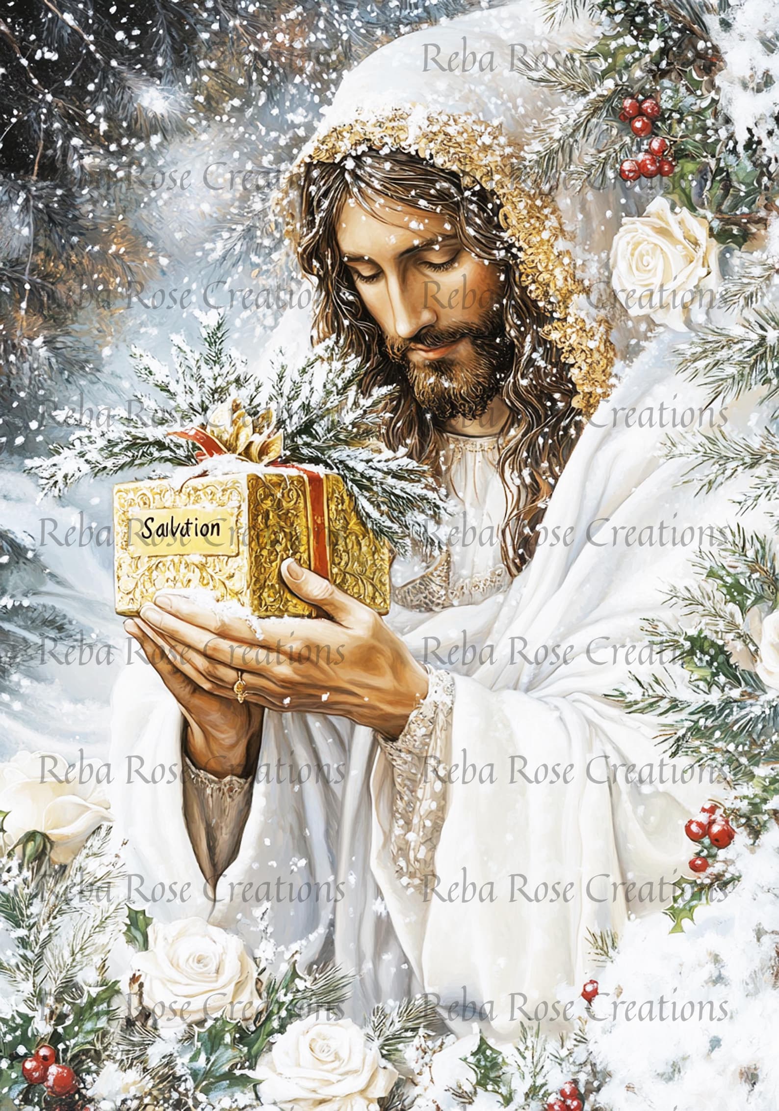 1428 the Gift of Salvation A4 Rice Paper - Etsy