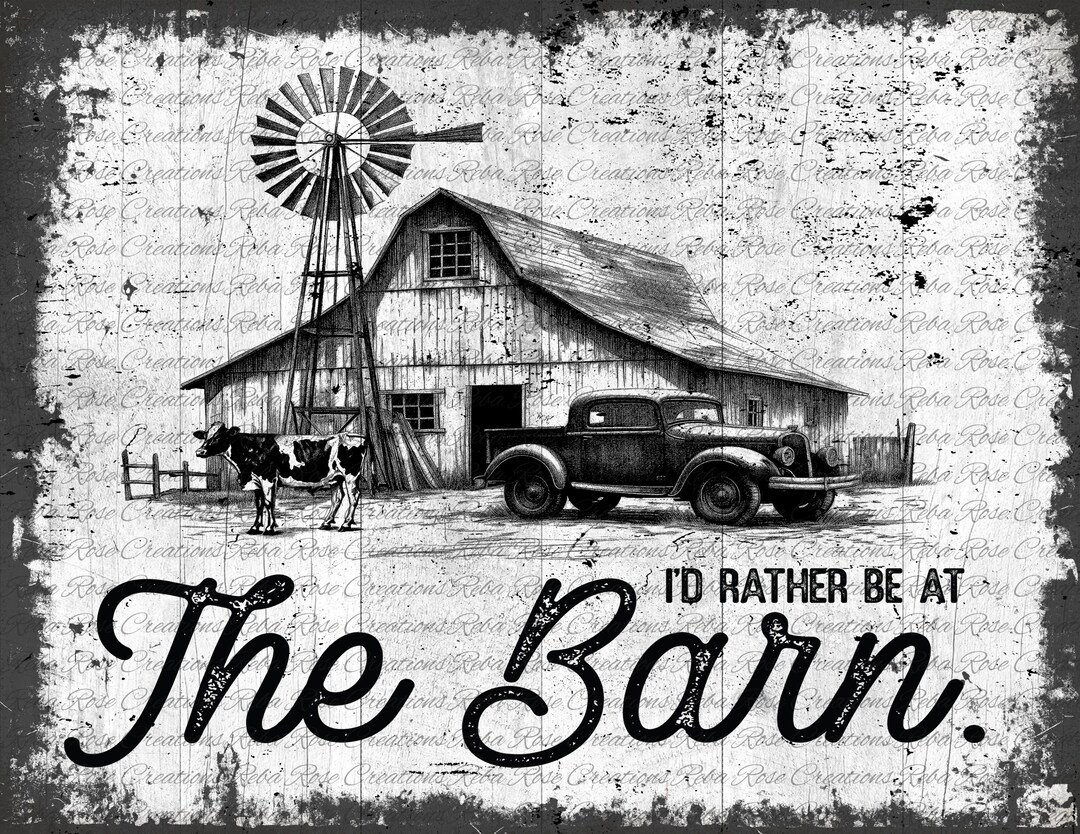VS-44 the Barn Vintage Sign A4 Rice Paper - Etsy