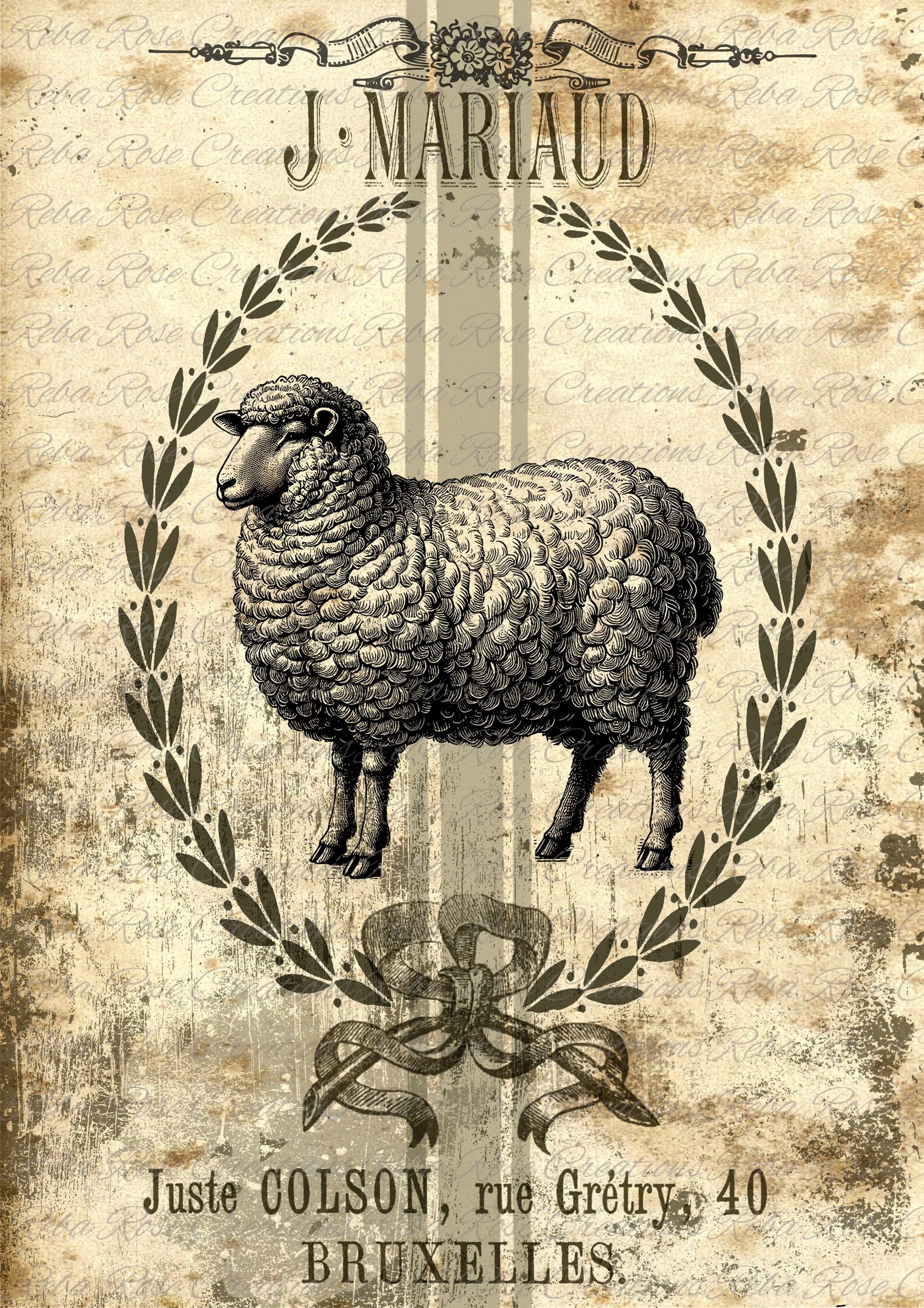 VS-23 Grain Sack Sheep A4 Rice Paper - Etsy