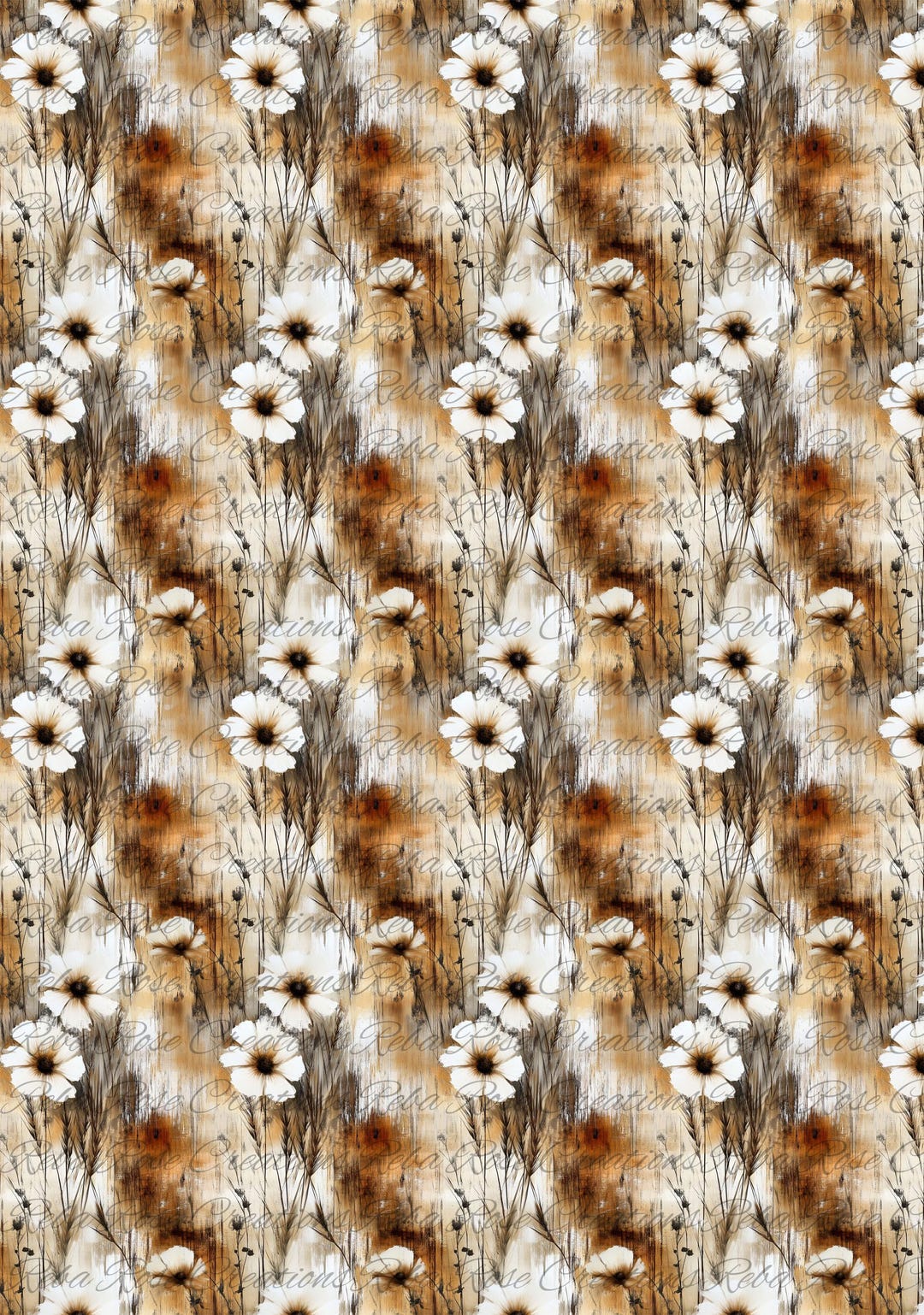 2271 Rustic Farmhouse Seamless Background A4 Rice Paper - Etsy