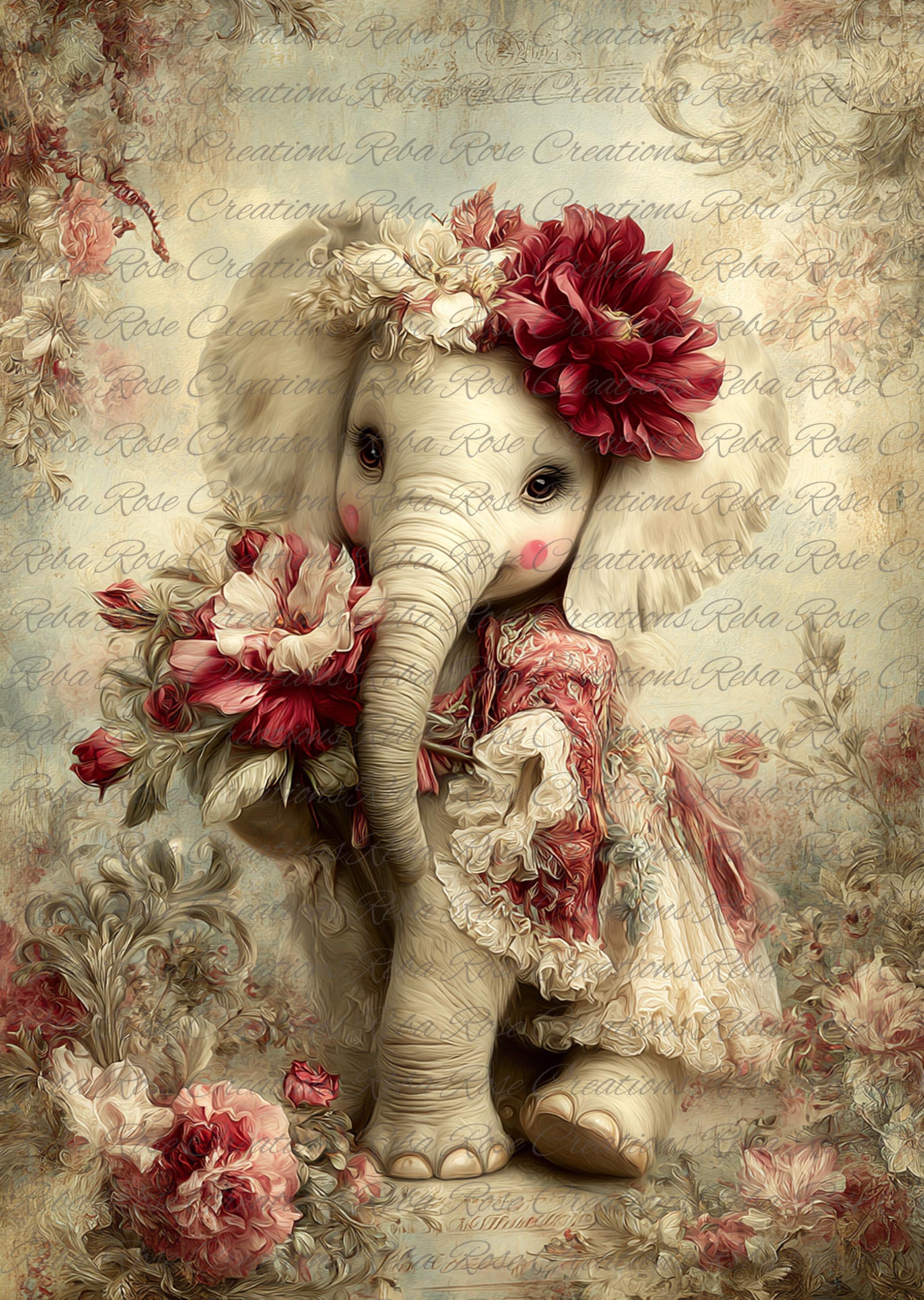 2120 Hobo Elephant A4 Rice Paper - Etsy