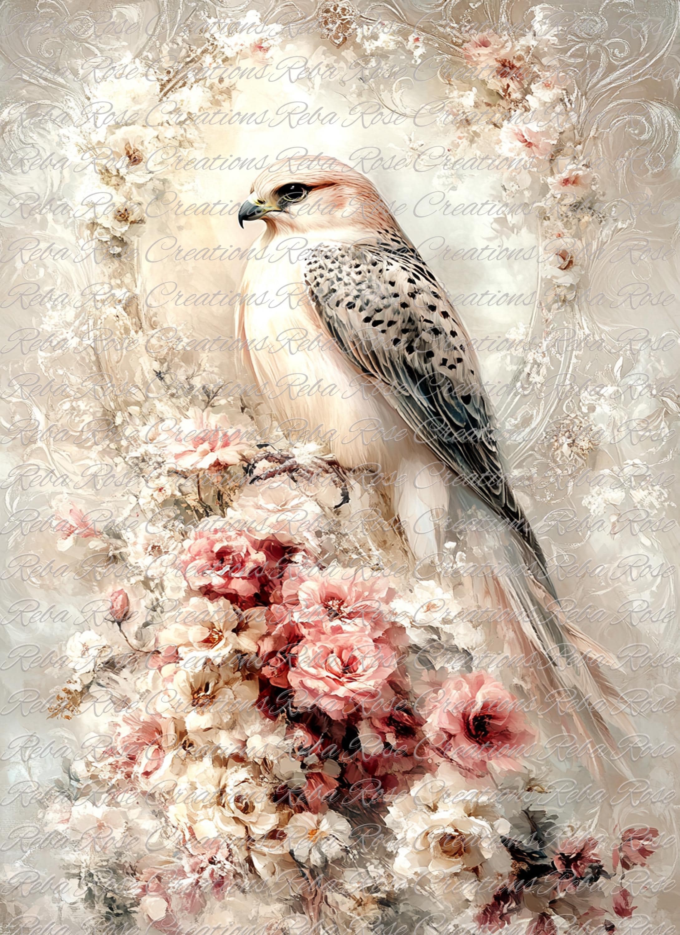 Arabian Falcon A4 Rice Paper 1933/A4 Decoupage Paper With Arabian ...