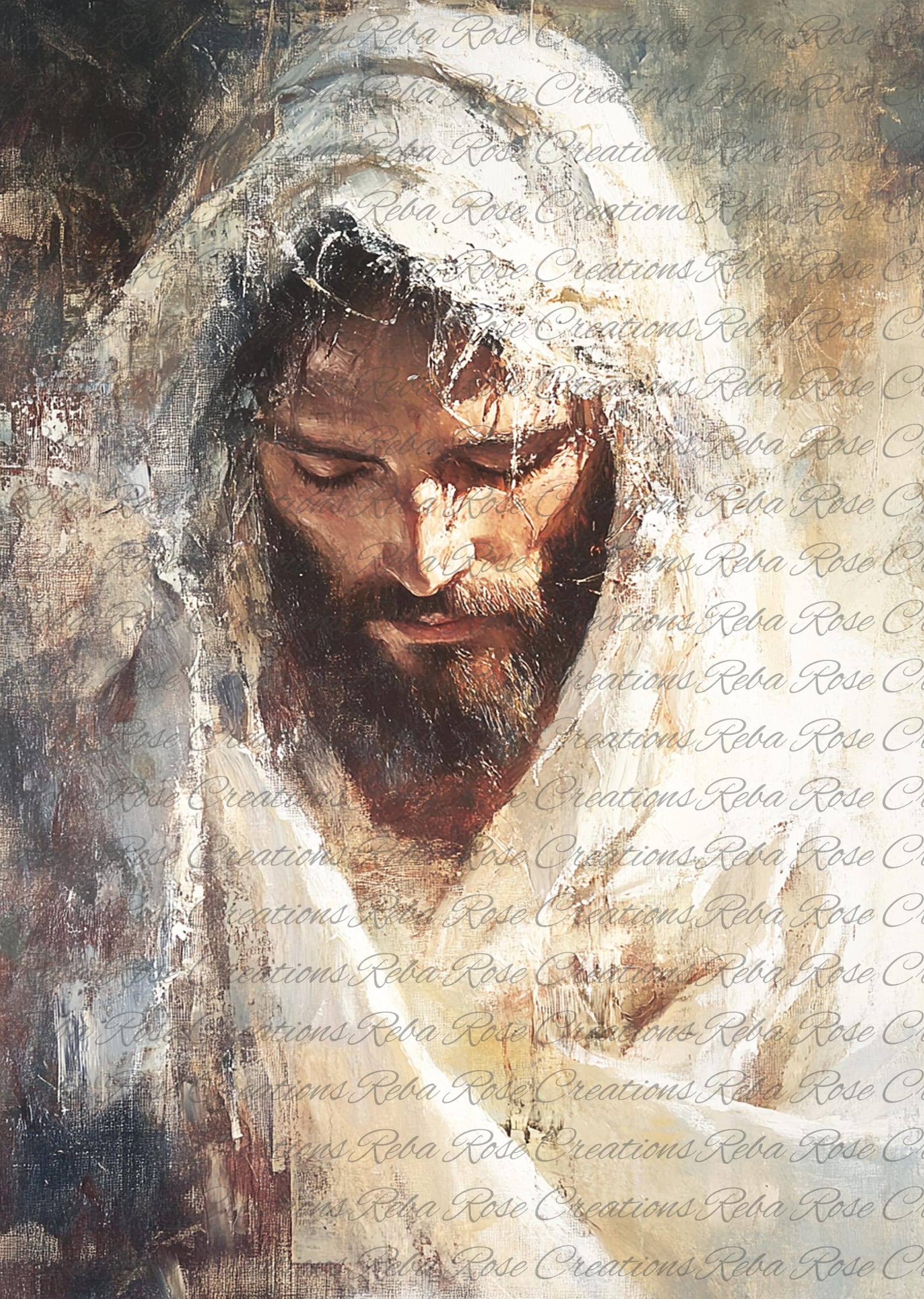 1668 Jesus A4 Rice Paper/a4 Decoupage Paper Jesus/jesus Rice Paper - Etsy