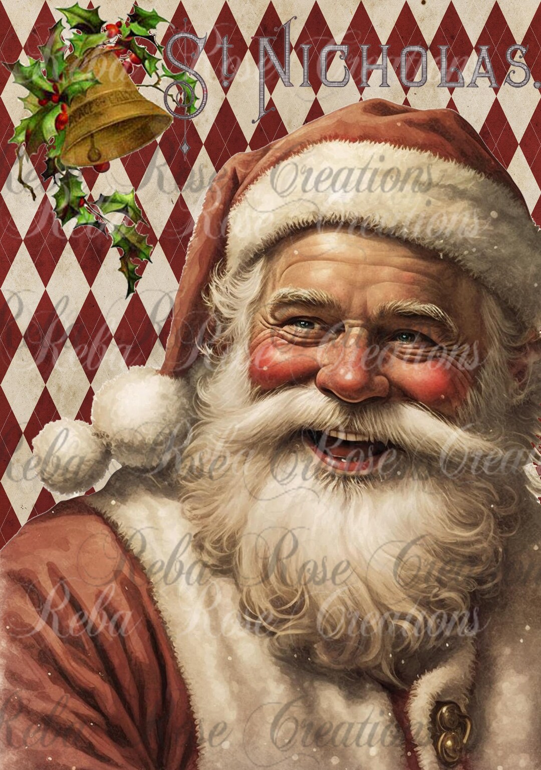 0428 St Nicholas A4 Rice Paer - Etsy