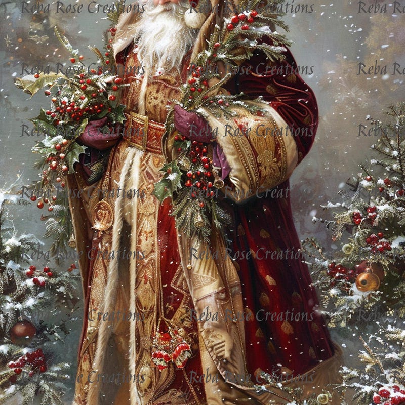 Rice Paper Large Santa - Etsy