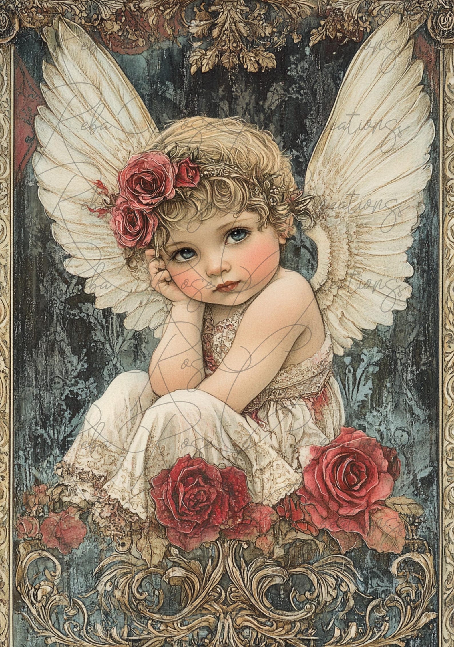 1460 Angelic Face A4 Rice Paper - Etsy