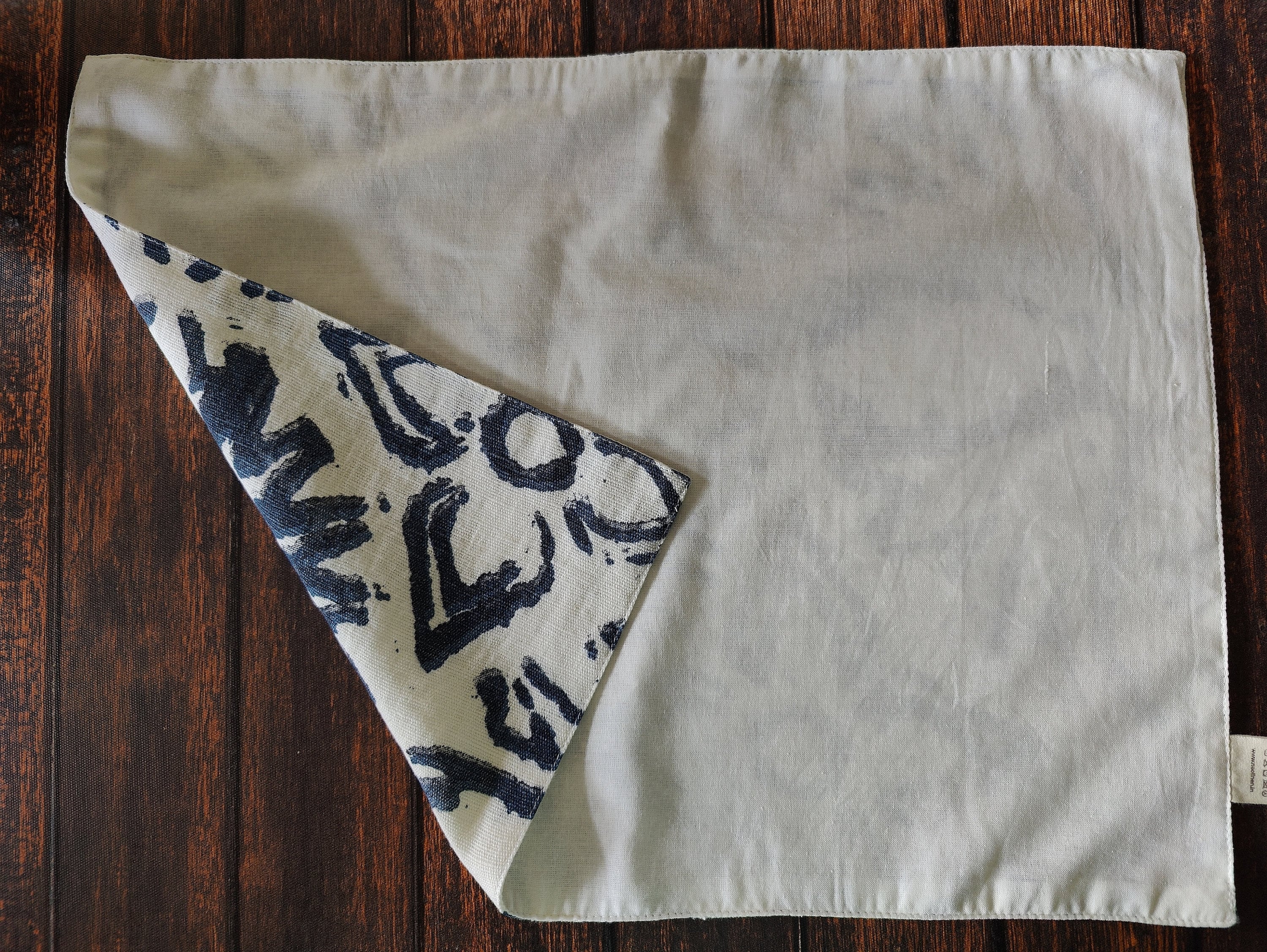 Handmade Linen Table Runner & Mat Set: Block Printed Dining Decor - Etsy