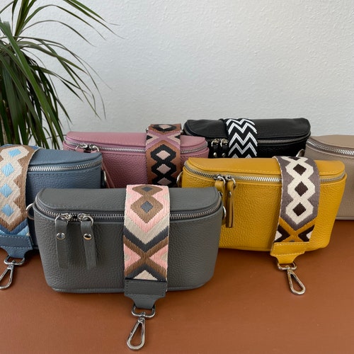Leather Belly Bag for Women With Straps Crossbody Belt Bag - Etsy