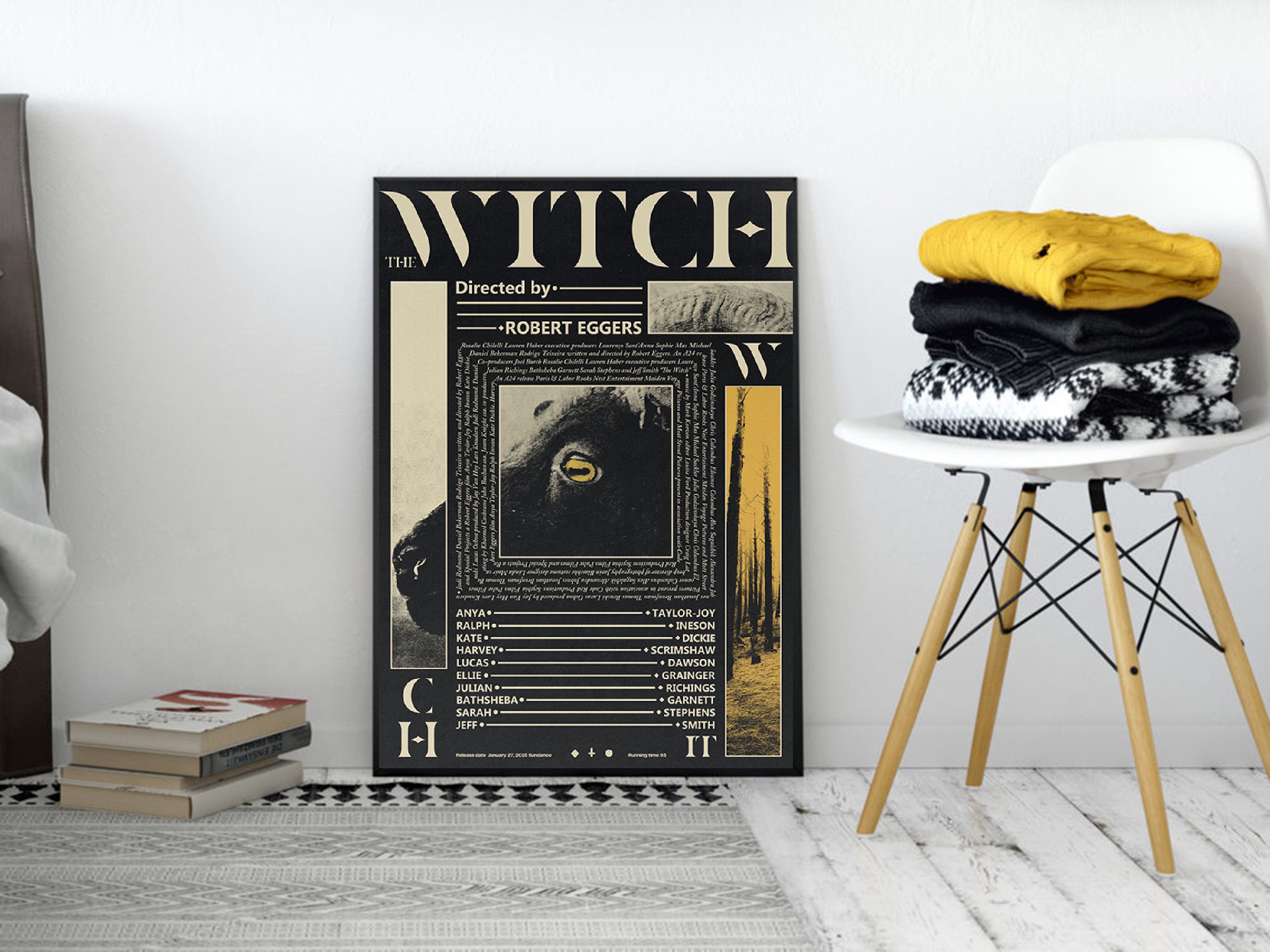 Witch Poster Print Folk Horror Art Witch Horror Movie Vvitch Print ...