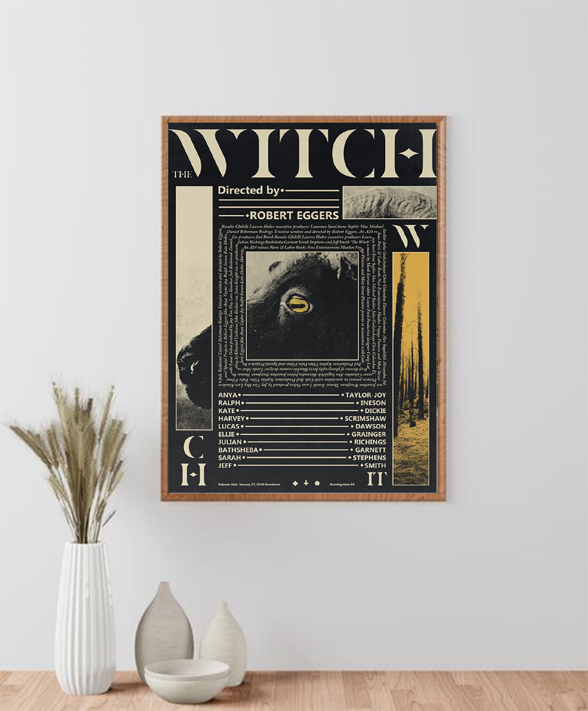 Witch Poster Print Folk Horror Art Witch Horror Movie Vvitch Print ...