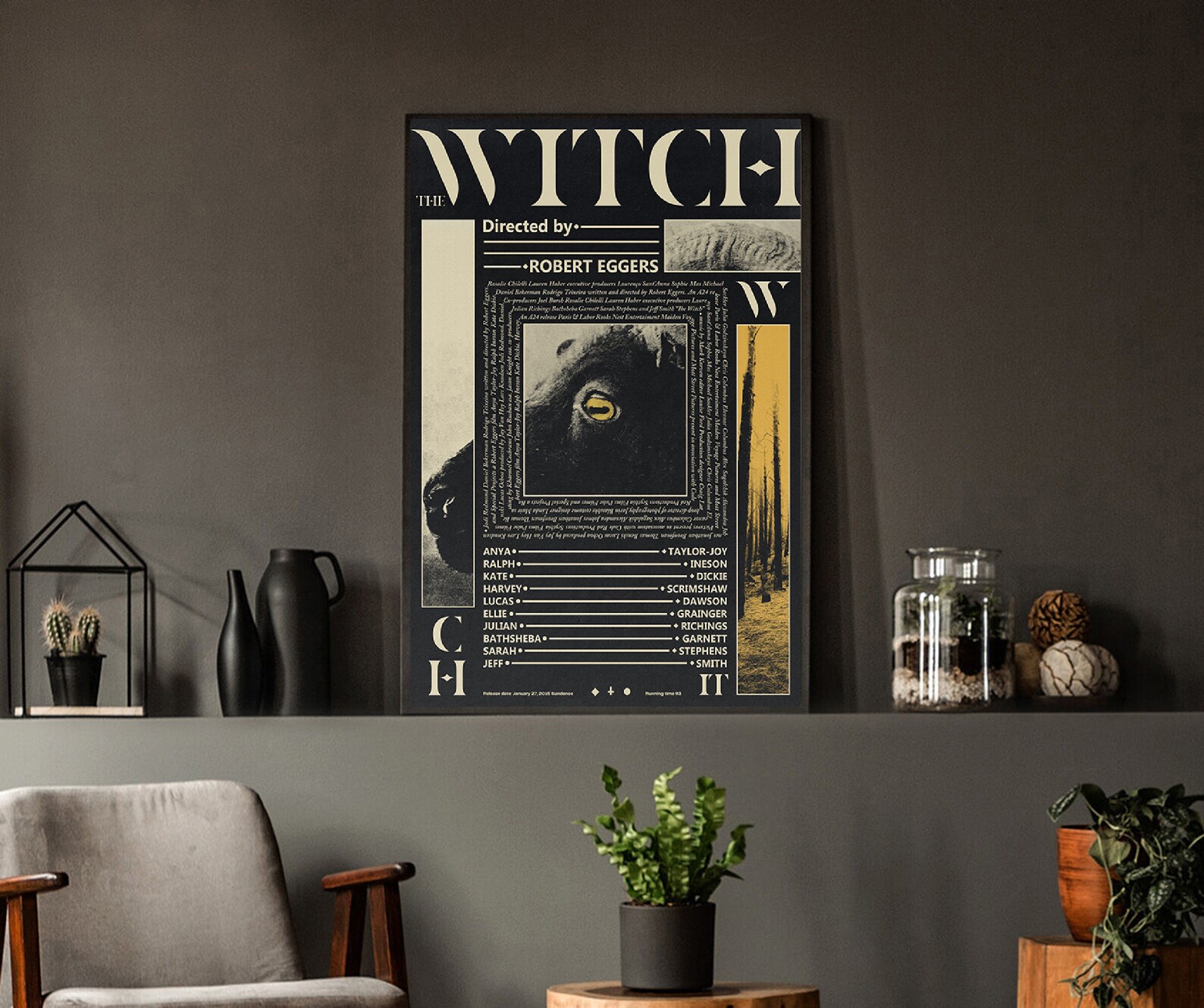Witch Poster Print Folk Horror Art Witch Horror Movie Vvitch Print ...